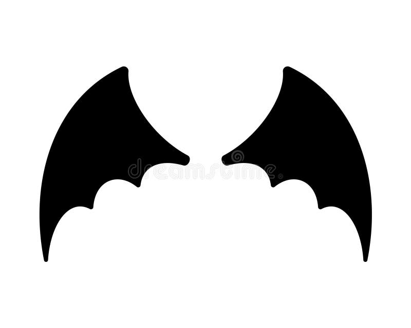 Dark Wing Silhouette Evil Devil in the Shadows Scary Bat Wings on ...