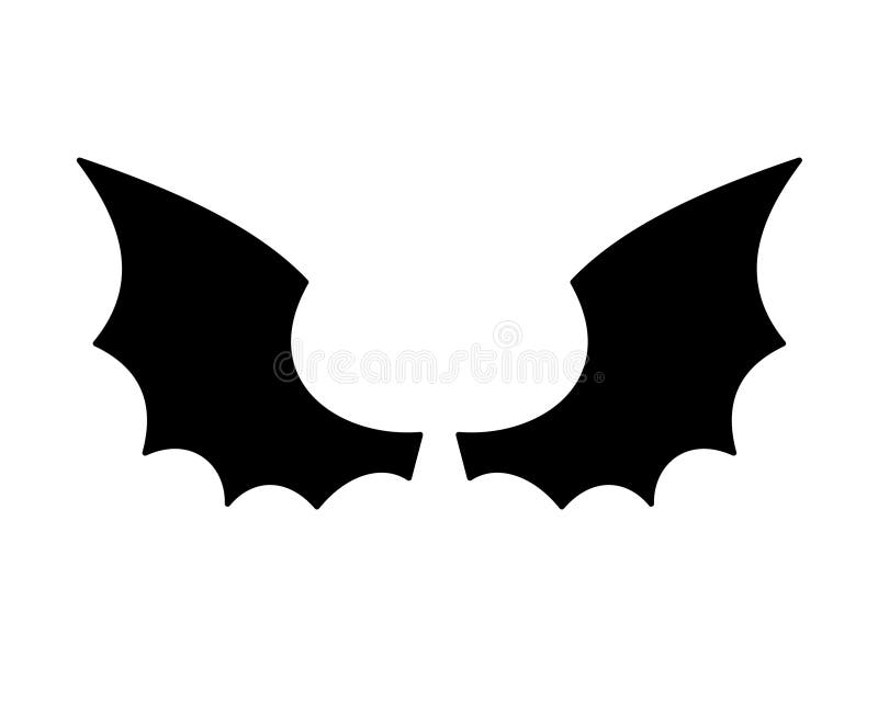Dark Wing Silhouette Evil Devil in the Shadows Scary Bat Wings on ...