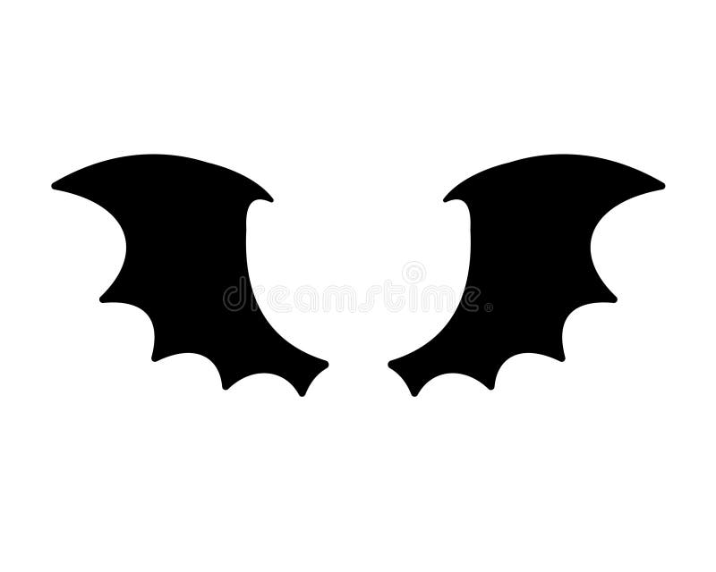 Dark Wing Silhouette Evil Devil in the Shadows Scary Bat Wings on ...