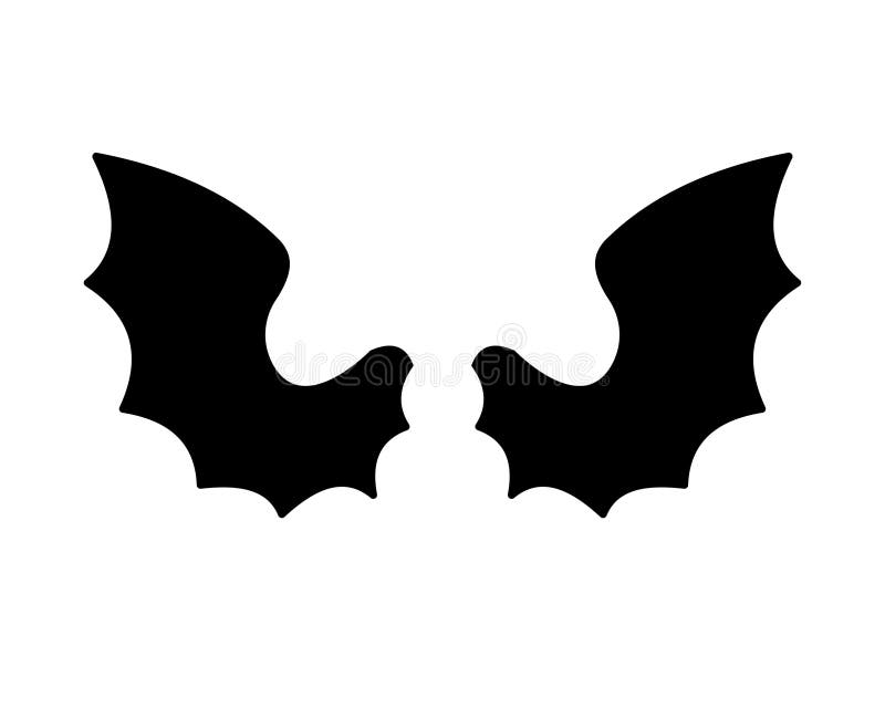 Dark Wing Silhouette Evil Devil in the Shadows Scary Bat Wings on ...