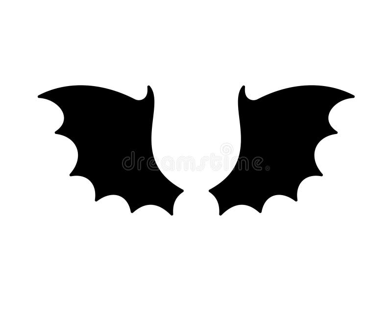 Dark Wing Silhouette Evil Devil in the Shadows Scary Bat Wings on ...