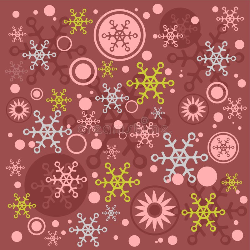 Dark red winter pattern stock vector. Illustration of cold - 3604755