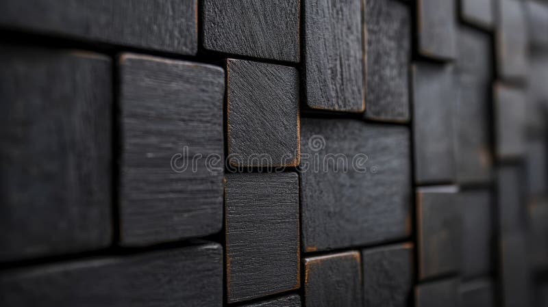 Dark Wood Block Wall Texture Abstract Dark Wood Background Geometric ...