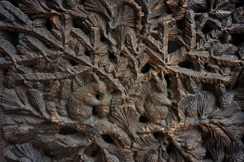 Wood carving pattern stock photo. Image of architectural - 165804004