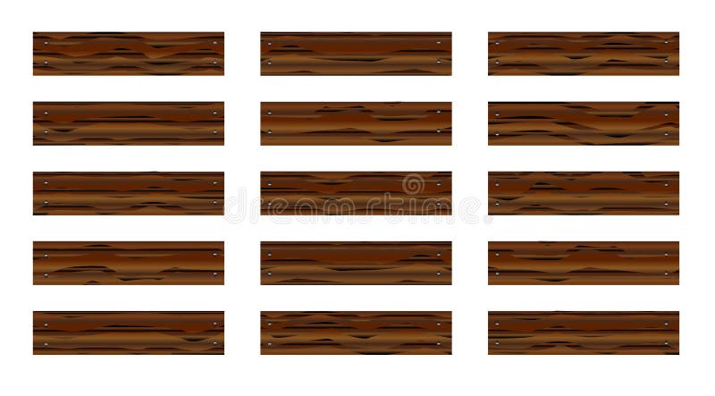Dark Wood Computer Web Elements Stock Illustration - Illustration of ...