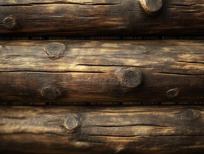 Dark Wood Logs Stacked Rustic Cabin Wall Texture, Background. Log Cabin ...