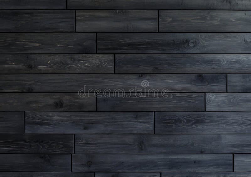 Dark Wood Panel Wall with Horizontal Planks and Natural Grain Pattern ...