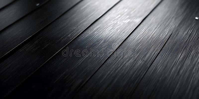 Deep Black Wood Texture Horizontal Plank Layout Showing Grain Direction ...