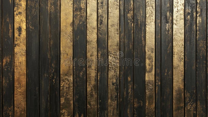 Dark Wood Planks with Gold Accents Texture Stock Illustration ...