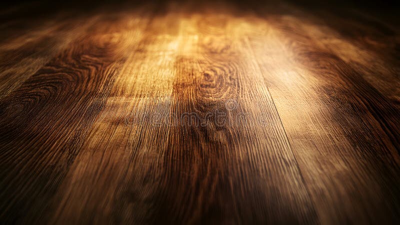 Dark Wood Surface with Polished Grain and Modern Light Reflections ...