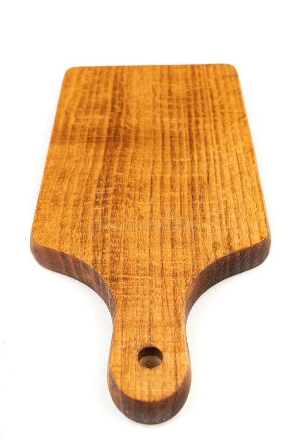 Dark Wooden Kitchen Board on a White Table. Old Kitchen Accessories ...