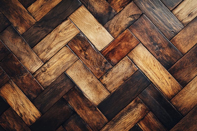 Dark Wooden Planks Forming an Elegant Herringbone Pattern, Perfect for ...