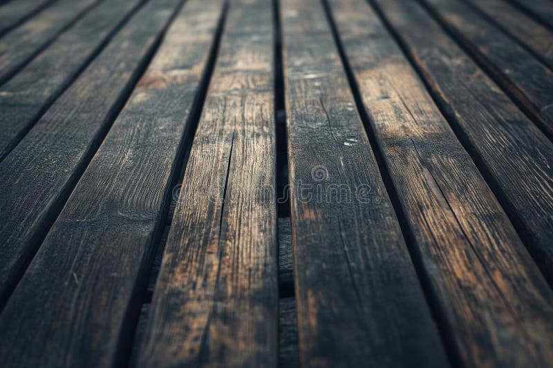 Dark Wooden Planks Texture Creates Rustic Background, Dark Grain Style ...