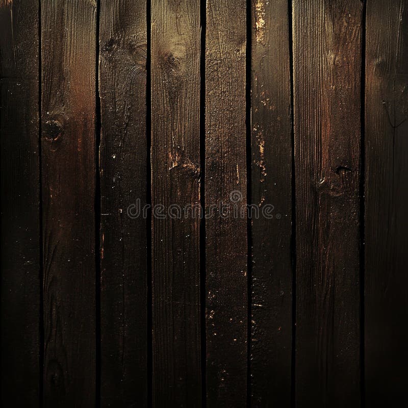 Dark Wooden Planks Texture Vertical Alignment Rich Grain Pattern Stock ...