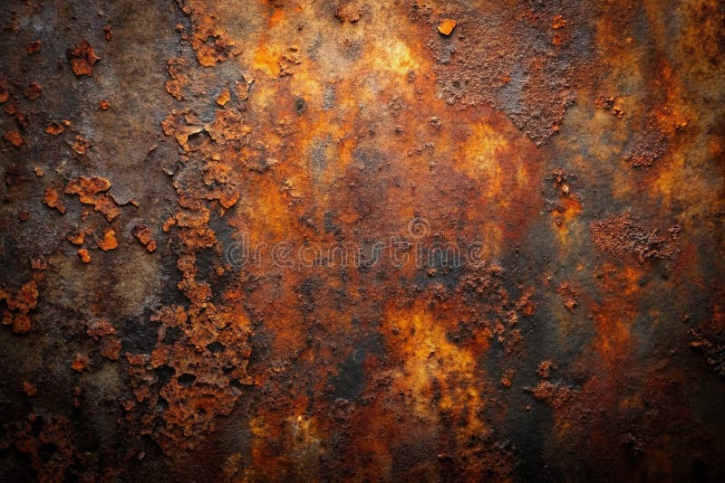 Dark Worn Rusty Metal Texture Background Stock Illustration ...