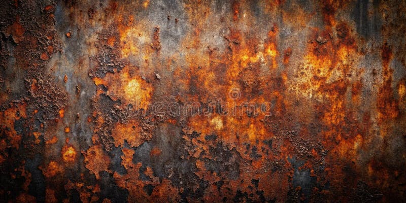 Dark Worn Rusty Metal Texture Background Stock Illustration ...