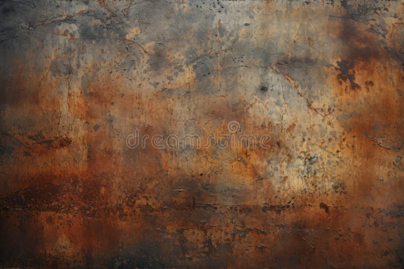 Dark Worn Rusty Metal Texture Background. Generative AI Stock ...