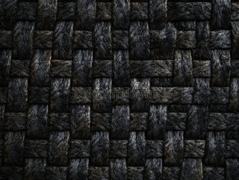 Dark Woven Texture, a Seamless Pattern of Intertwined Threads Stock ...