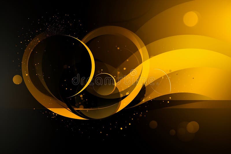 Dark Yellow Abstract Modern Background. AI Generated Stock Illustration ...