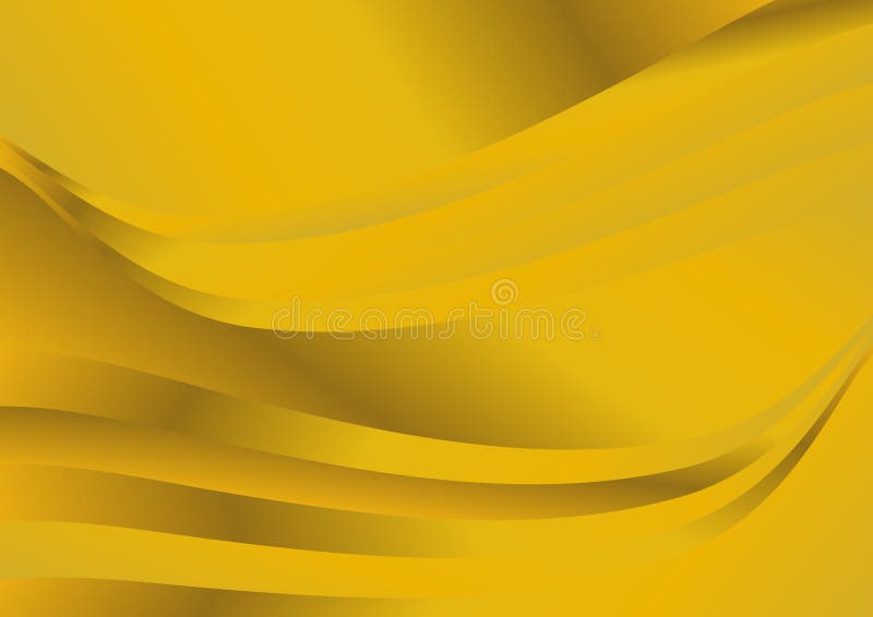 Dark Yellow Gradient Wave Background Vector Illustration Stock Vector ...