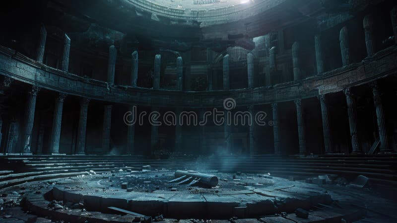 A Glimpse of the Past a Circular Chamber with Broken Columns and ...