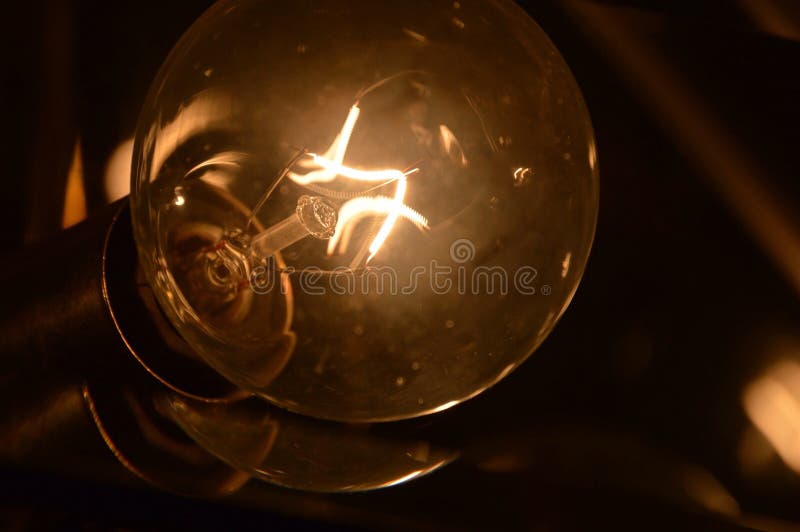 Darkened Light stock image. Image of coils, energy, watt - 42983873