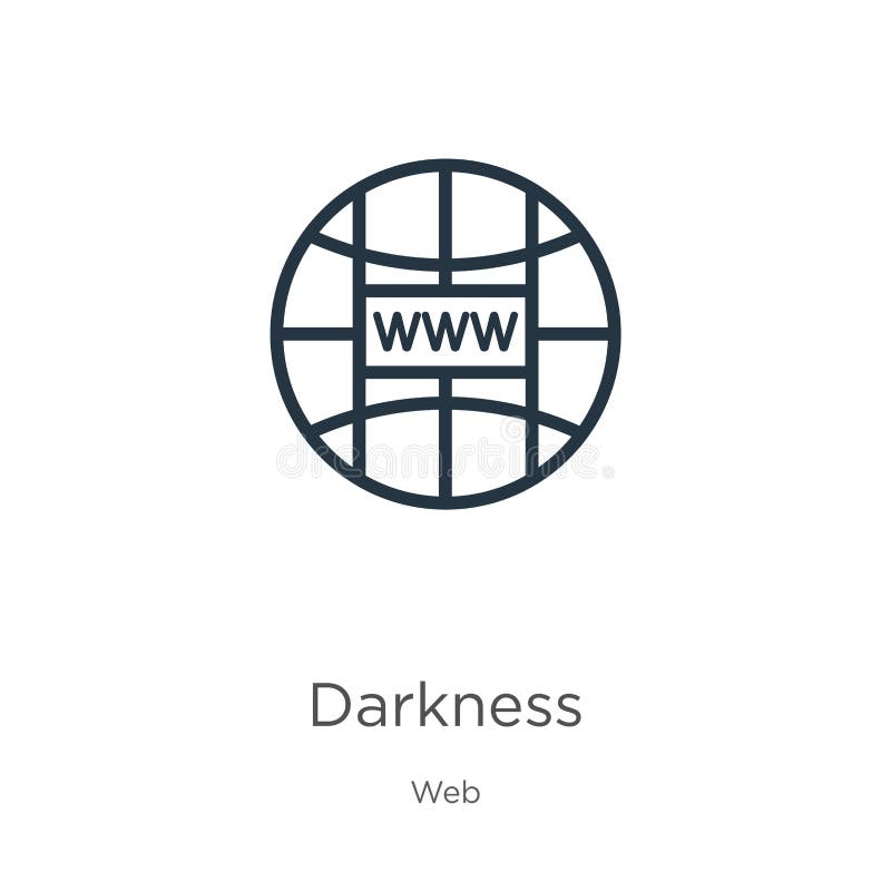 Darkness Icon in Different Style Vector Illustration. Two Colored and ...