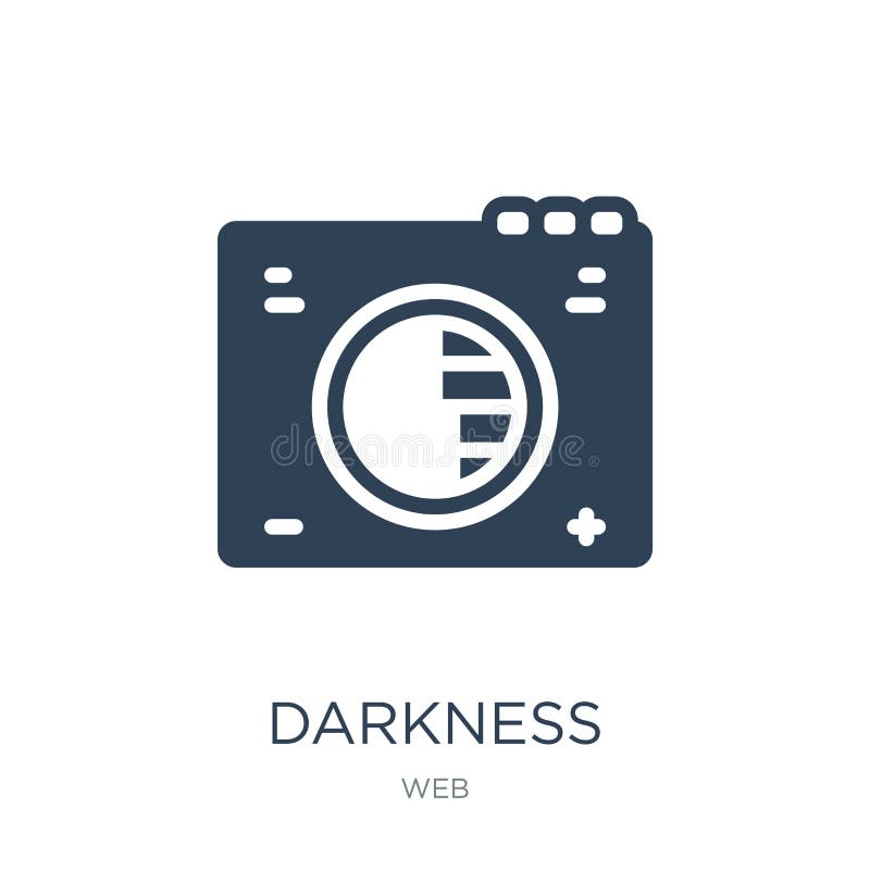 Darkness Icon in Different Style Vector Illustration. Two Colored and ...