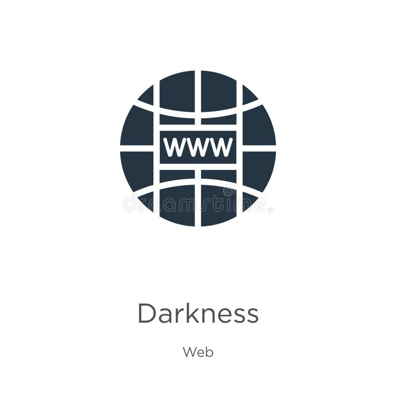 Darkness Icon in Trendy Design Style. Darkness Icon Isolated on White ...