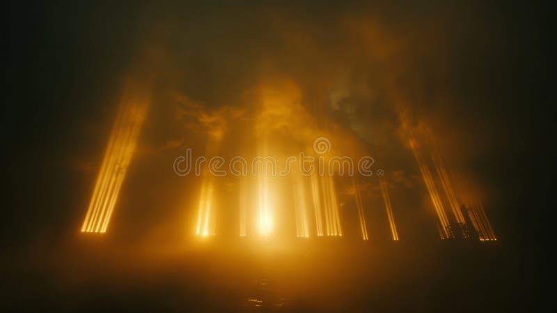 From the Darkness of Night the Suns Rays Transform into Towering ...