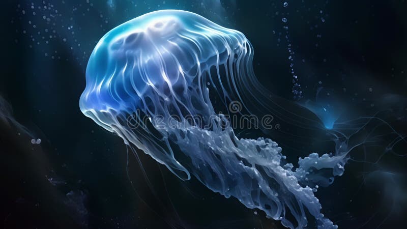 The Darkness of the Ocean Floor is Suddenly Interrupted by a Massive ...