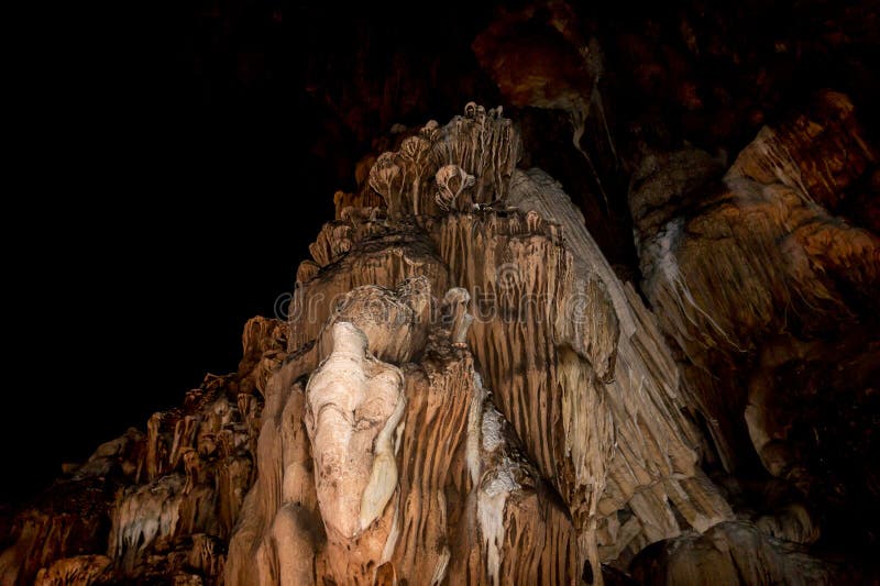 Darkness Shadow of Cave in Thailand Stock Photo - Image of grotto ...