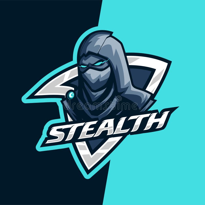 Darkness Stealth E-sport Mascot Logo Stock Vector - Illustration of ...