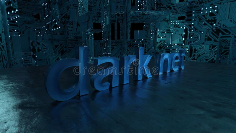 Darknet Text Words on a Dark Background with Electronic Circuits, and a ...