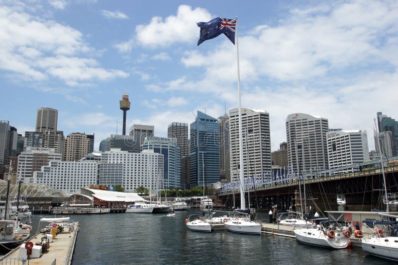 Darling Harbour, Sydney, Australia Editorial Stock Photo - Image of ...