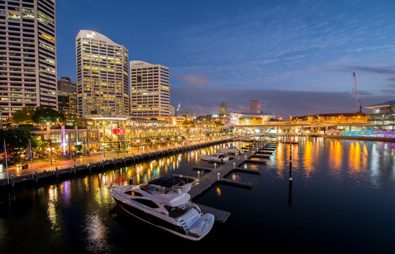Darling Harbour in Sydney stock image. Image of harbour - 77139727