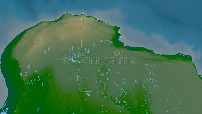 Darnah, Libya - Outlined. Physical Stock Illustration - Illustration of ...