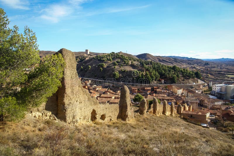 Daroca, Medieval Town, Teruel, Aragon, Spain Stock Photo - Image of ...