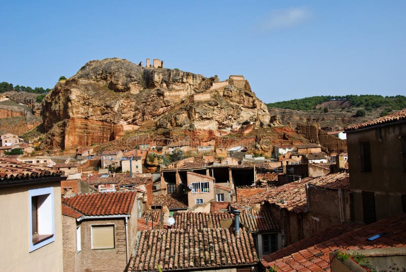 Daroca Spain stock image. Image of horizontal, fort, stone - 7496569