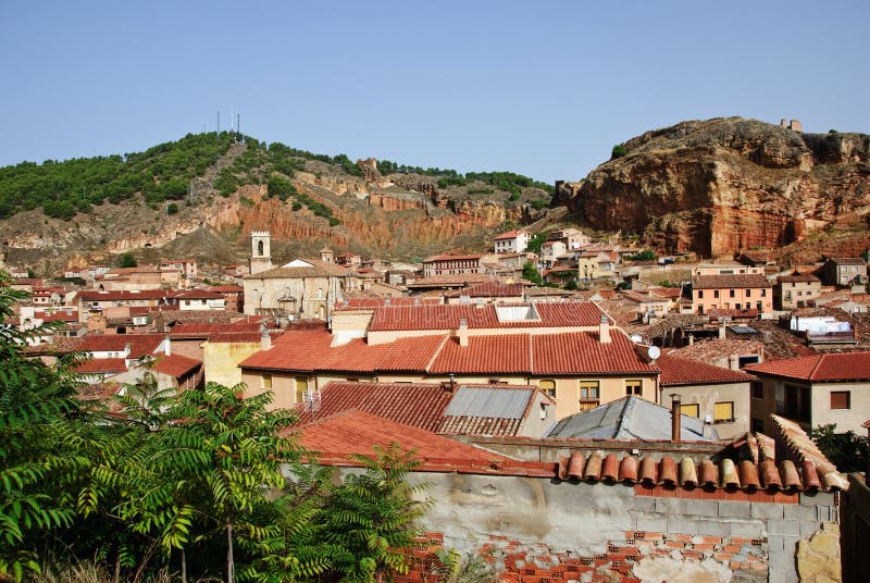 Daroca Spain stock image. Image of horizontal, fort, stone - 7496569