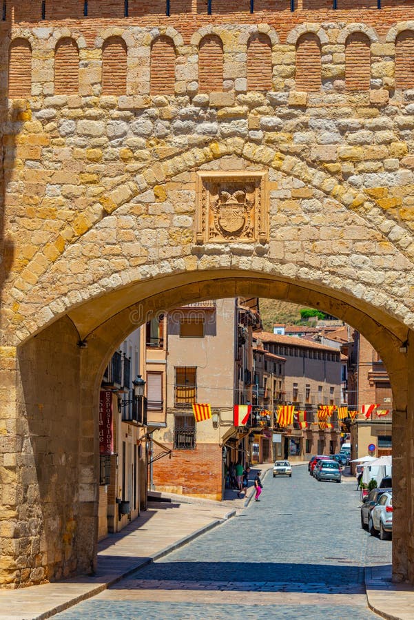 Daroca, Spain, June 5, 2022: Puerta Baja of Spanish Town Daroca ...