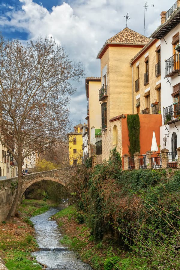 Darro River in Granada, Spain Editorial Stock Photo - Image of spain ...