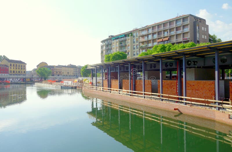 Darsena Naviglio editorial photo. Image of buildings - 41835261