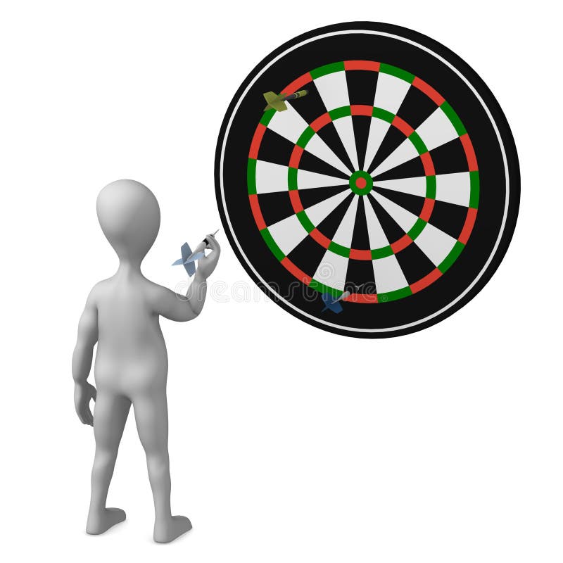 Cartoon boy with dart stock illustration. Illustration of dart - 29934601