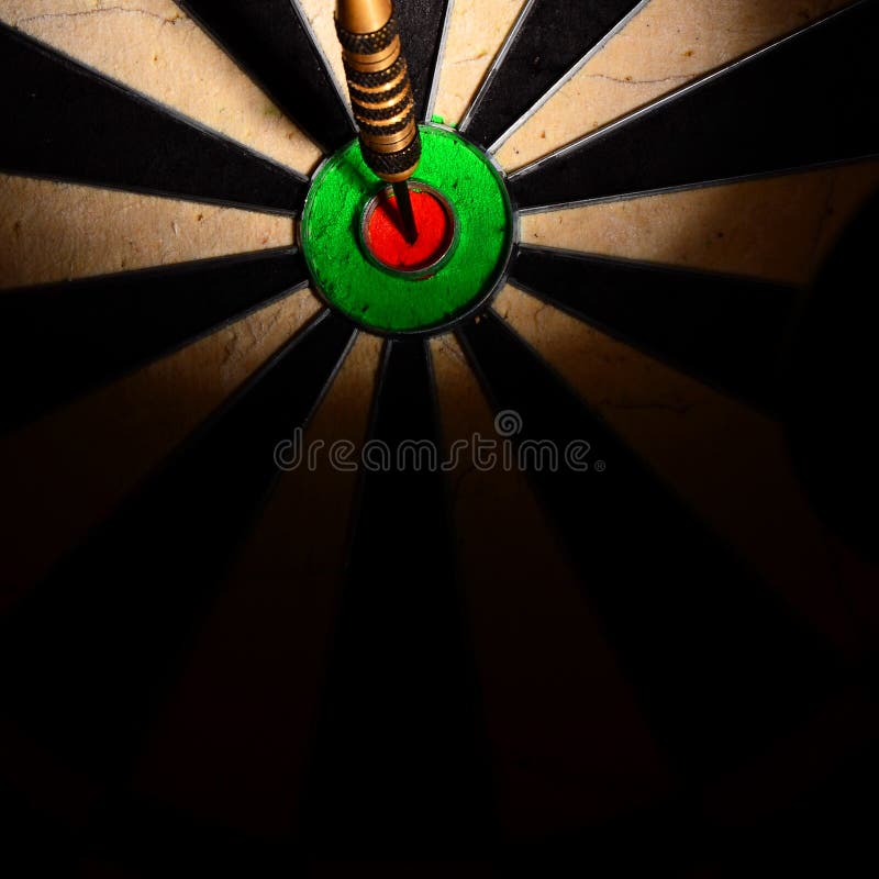Dart Arrow Hitting in the Target Center of Dartboard. Stock Image ... Dart Arrow Hitting in the Target Center of Dartboard. Stock Image ...