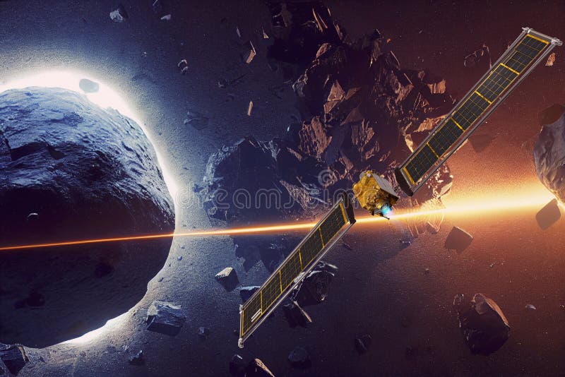 DART Asteroid Deflection Test Mission. this Image Elements Furnished by ...
