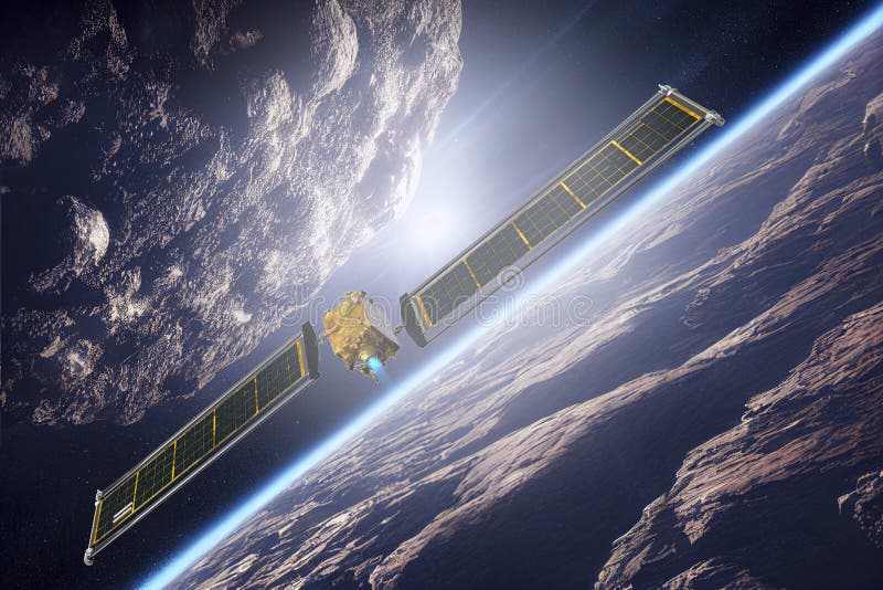 DART Asteroid Deflection Test Mission. Ai Generated Stock Illustration ... DART Asteroid Deflection Test Mission. Ai Generated Stock Illustration ...