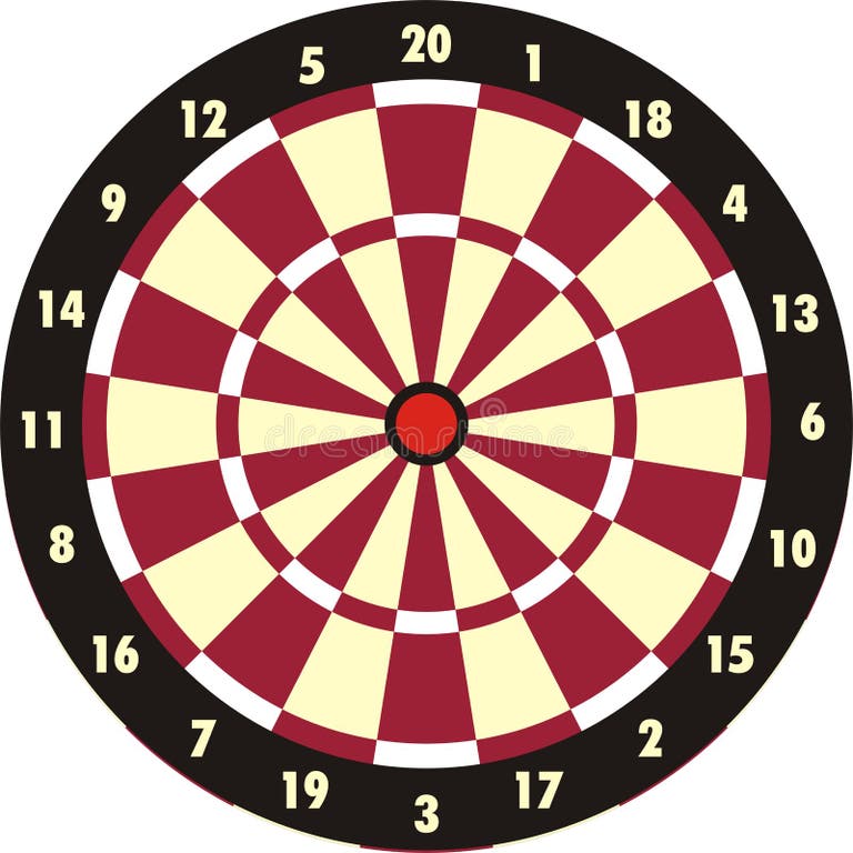 Dart Board stock vector. Illustration of accurate, arrow - 2965867