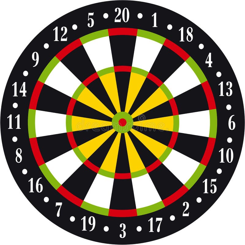Dart Board stock vector. Illustration of accurate, arrow - 2965867