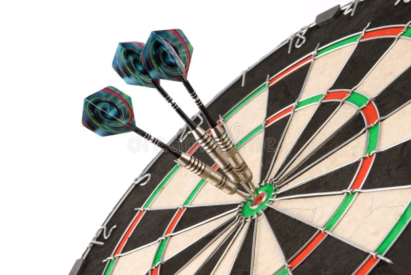 The Dart Board Has Yellow and Red Dart Pins, the Light that Shines ...